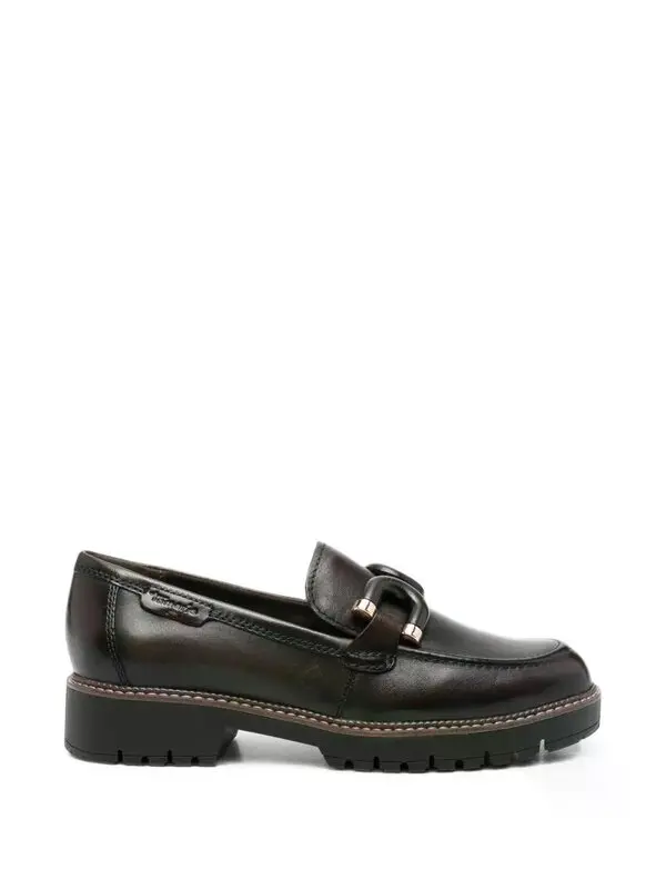 TAMARIS Buckle-detail Lug-sole Loafers - Brown