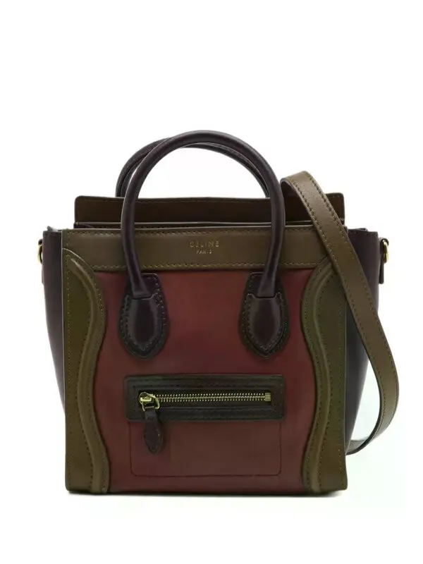 Celine Luggage Nano Calf Leather Tote Bag - Brown