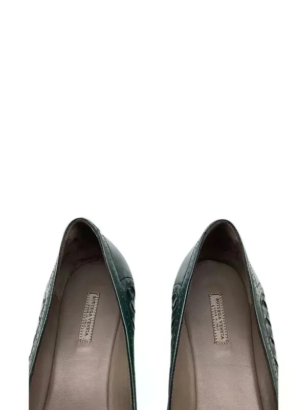 Bottega Veneta Intrecciato Buckled Ballet Flats