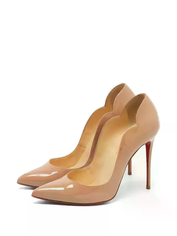 Chloé Patent Leather Pointed Toe Stiletto Pumps - Neutrals