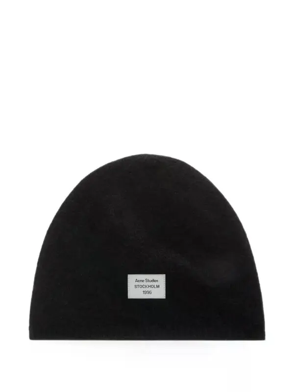 Acne Studios Cashmere Beanie With Logo