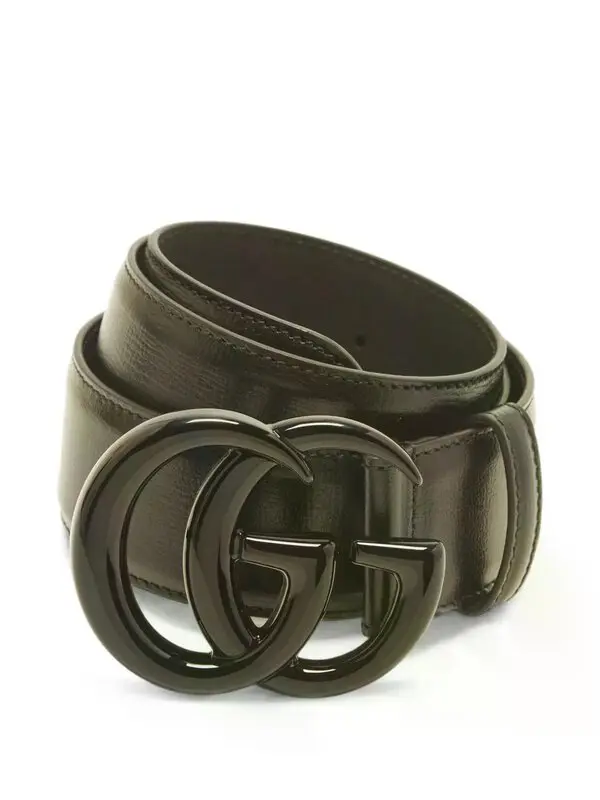 Gucci Logo-plaque Buckle Belt - Black