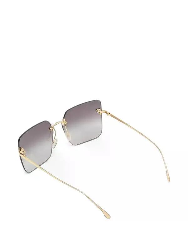 Fendi First Crystal-embellished Square-frame Sunglasses