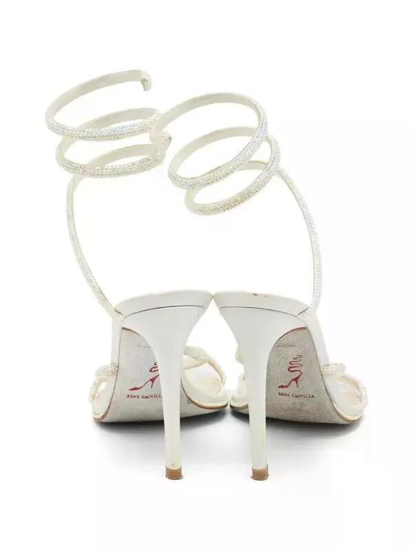 Rene Caovilla Embellished Ankle-wrap Stiletto Sandals