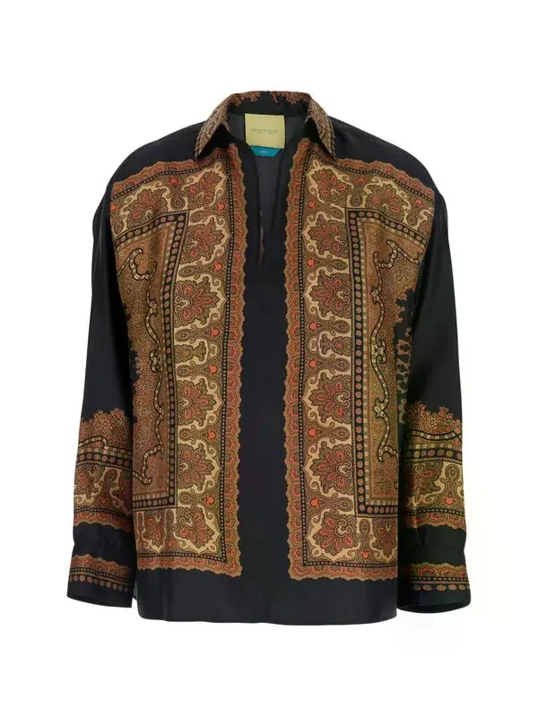 Momoni Eiki Paisley-print Silk Blouse