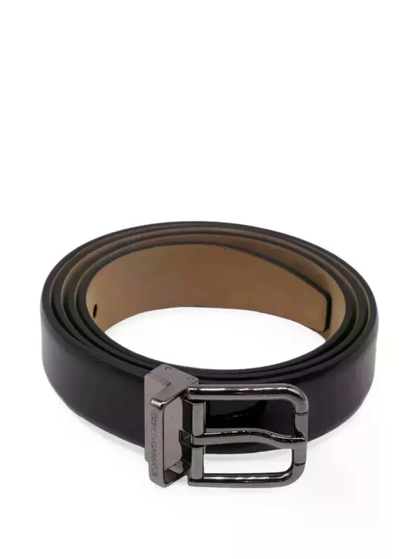 Dolce & Gabbana Leather Belt - Black