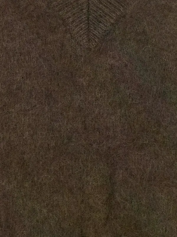 P.a.r.o.s.h V-neck Knitted Sweater - Brown