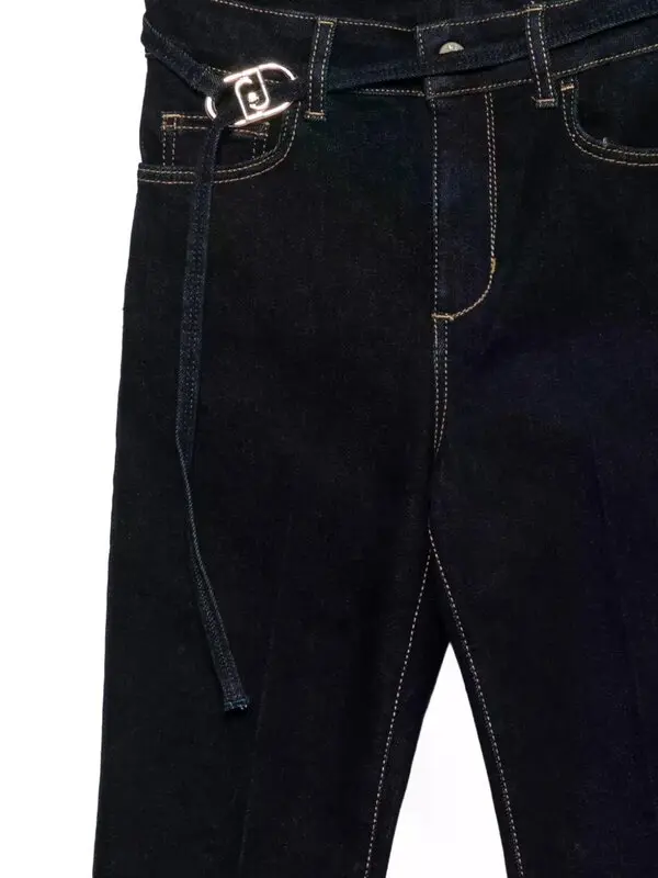 Liu Jo Five-pocket Belted Flared Jeans