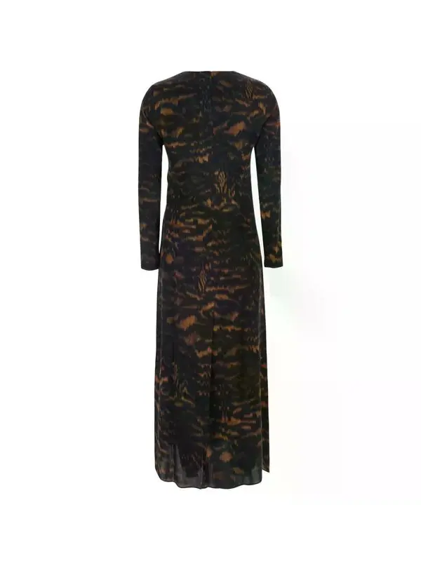 Momoni Abstract-print V-neck Dress
