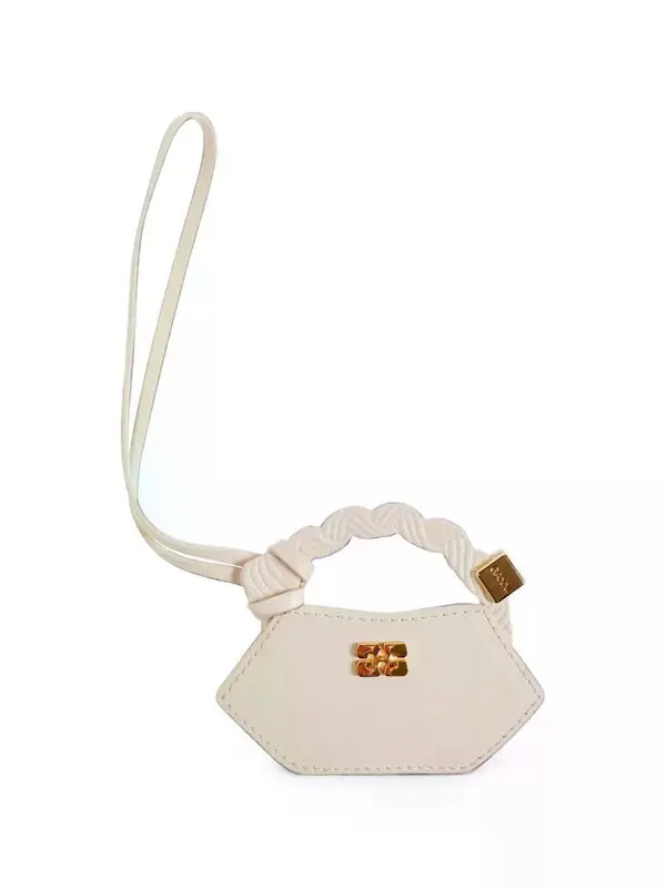 GANNI Bou Nano Braided-handle Charm - Neutrals