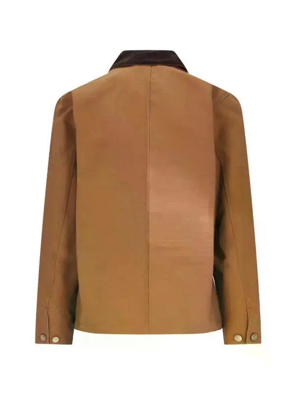 Carhartt Work In Progress Michigan Coat Corduroy-collar Logo-patch Jacket