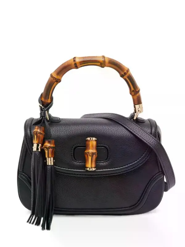 Gucci Bamboo Calf Leather Top Handle Bag