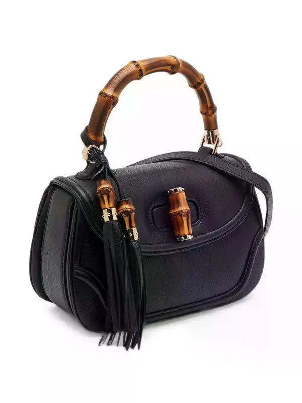 Gucci Bamboo Calf Leather Top Handle Bag