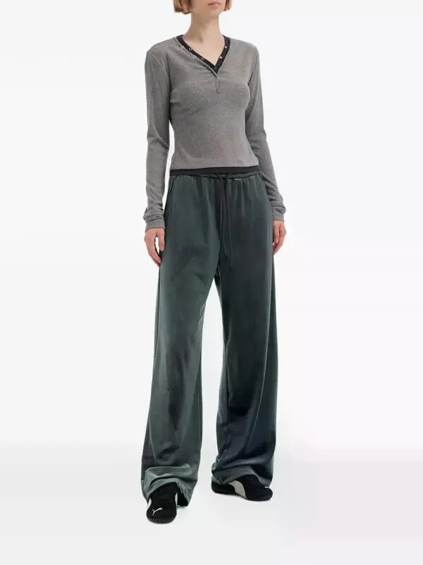 TOUT A COUP Velvet Drawstring Trousers