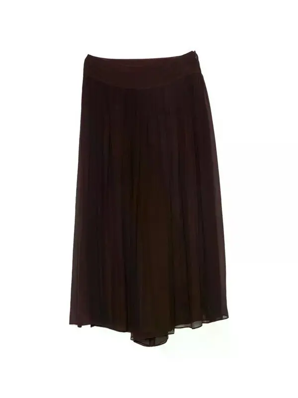 JOSEPH Ale Silk Chiffon Palazzo Pants - Brown