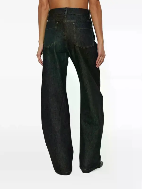 LEMAIRE High-waisted Contrast-stitch Jeans