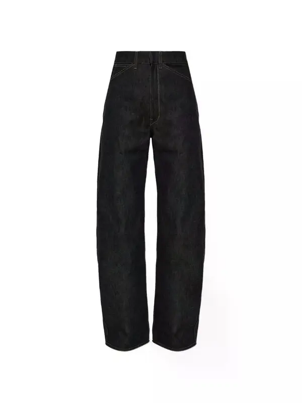 LEMAIRE High-waisted Contrast-stitch Jeans