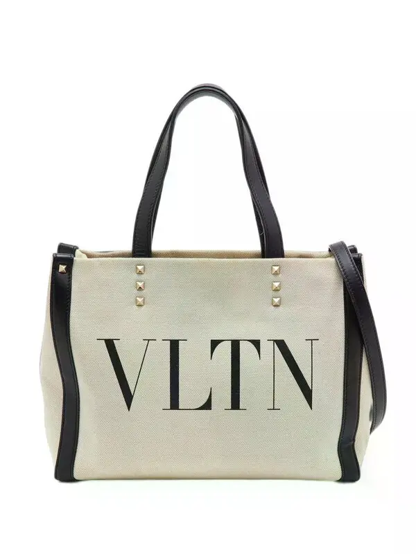 Valentino Garavani Small Vltn Rockstud Tote Bag - Neutrals
