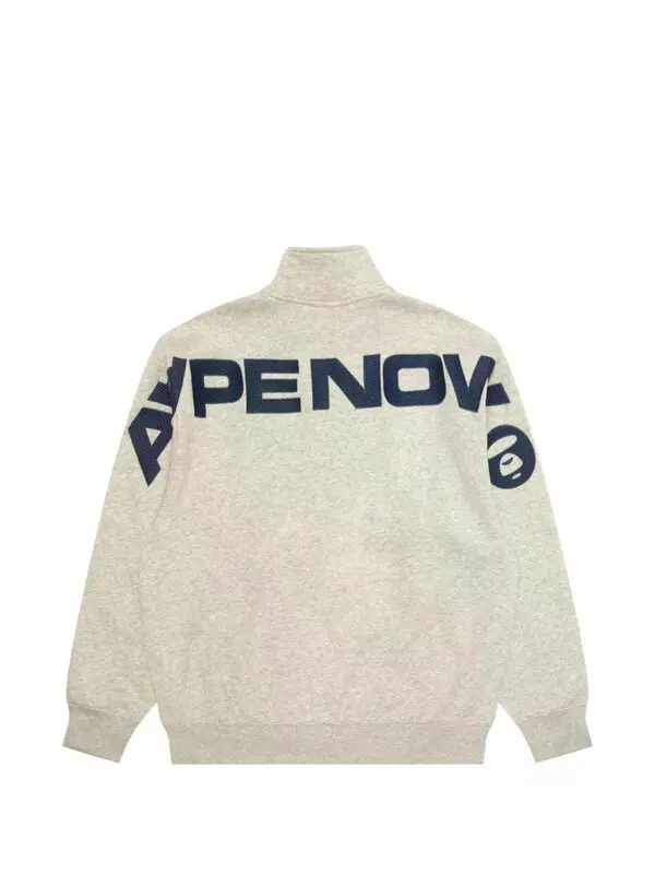 AAPE BY *A BATHING APE Aapenow Logo-appliqué Half-zip Sweatshirt