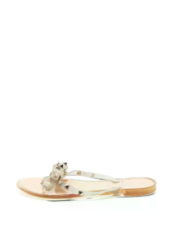 Valentino Garavani Rockstud Bow Flip Flops