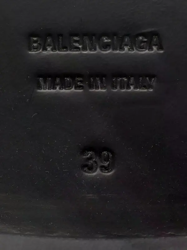 Balenciaga Bb Leather Ankle Boots