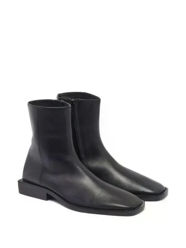 Balenciaga Bb Leather Ankle Boots