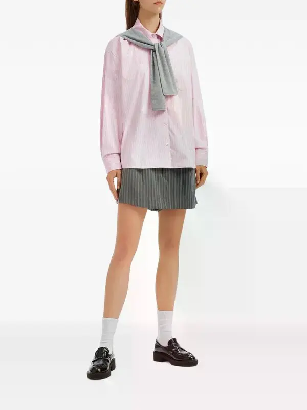 B+AB Vertical Stripe Button-up Shirt