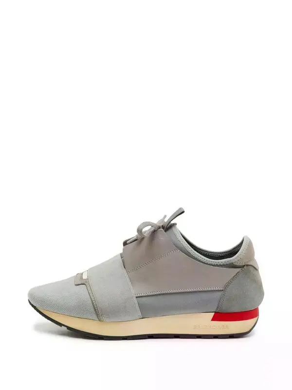 Balenciaga Race Runner Elastic-band Sneakers - Grey
