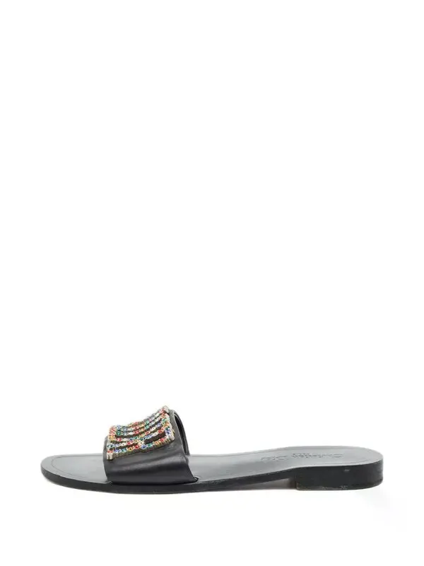 Dior Diorevolution Crystal-embellished Sandals - Black