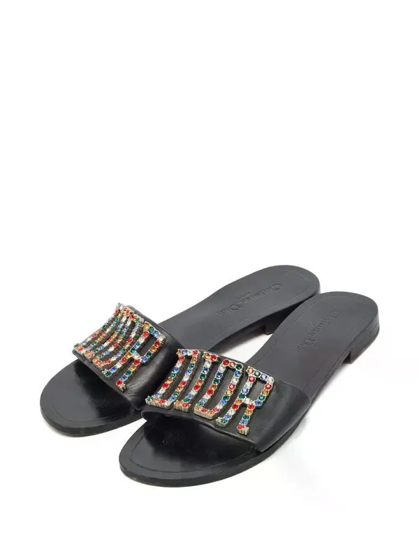 Dior Diorevolution Crystal Embellished Logo Slides