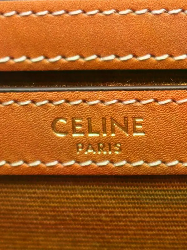 Celine 2012-2026 Small Square Triomphe Coated Canvas Cabas Satchel