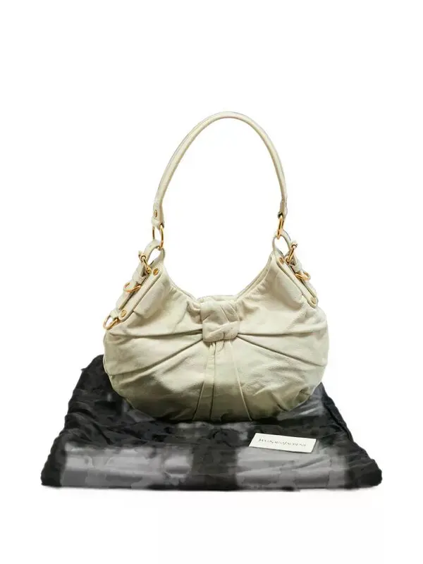 Saint Laurent Leather Pleated Shoulder Bag