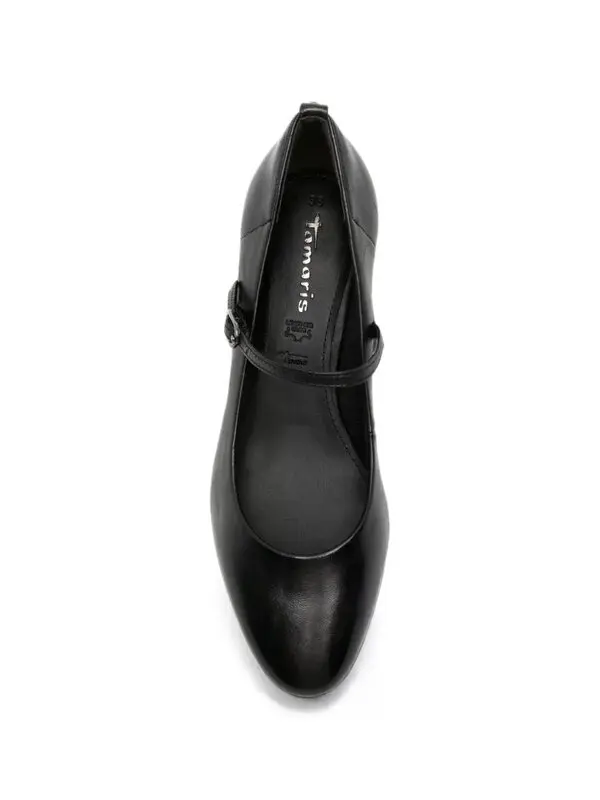 TAMARIS Buckle-fastening Leather Heeled Pumps