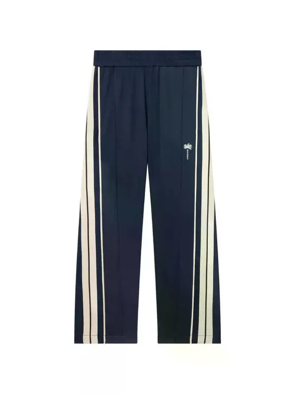 Palm Angels Palm Tree Striped Track Pants - Blue
