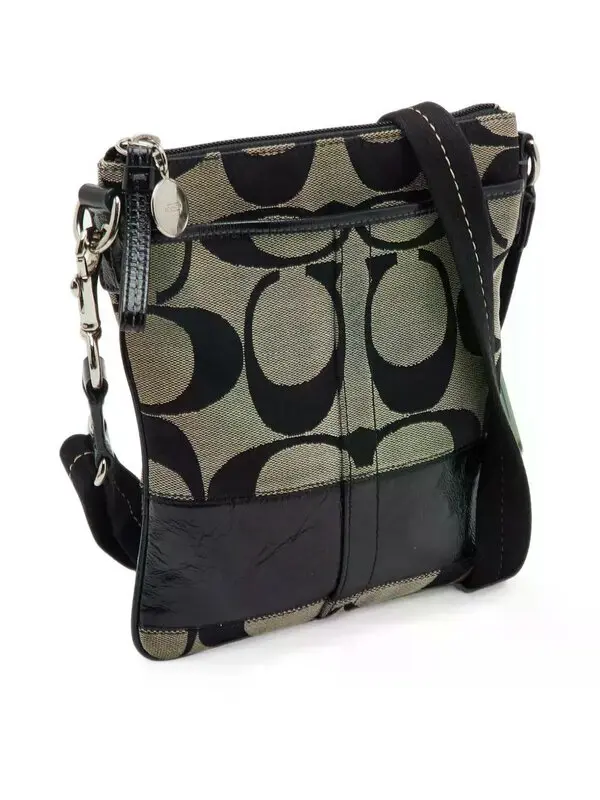 COACH Medium Signature Crossbody Bag - Black