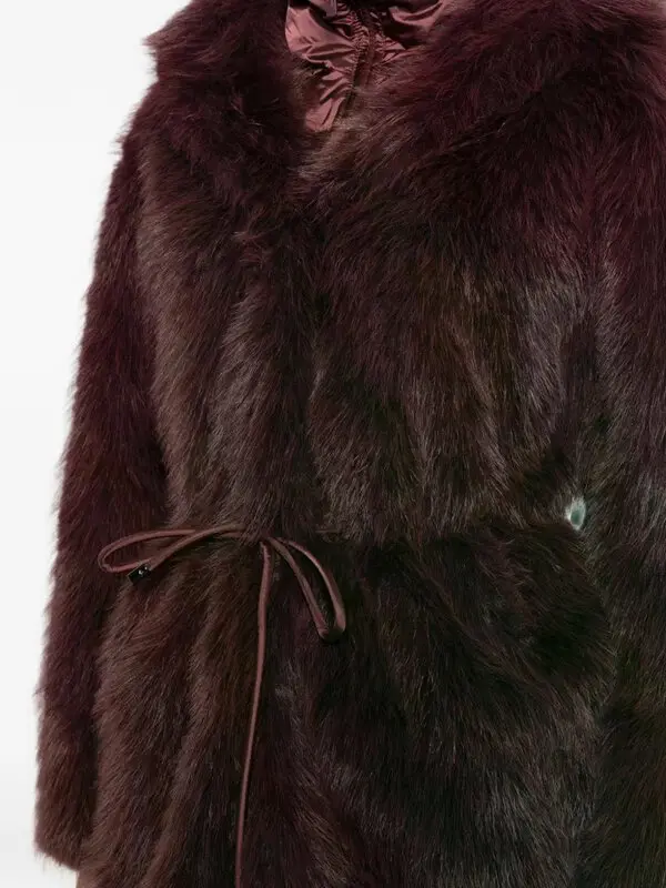 BOMBOOGIE Faux-fur Hooded Jacket