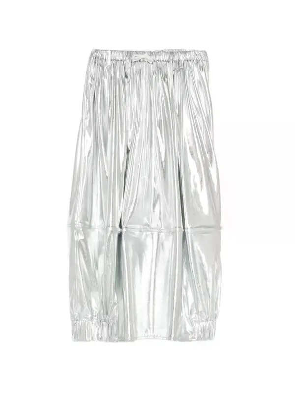 MELITTA BAUMEISTER Metallic Pencil Skirt - Silver