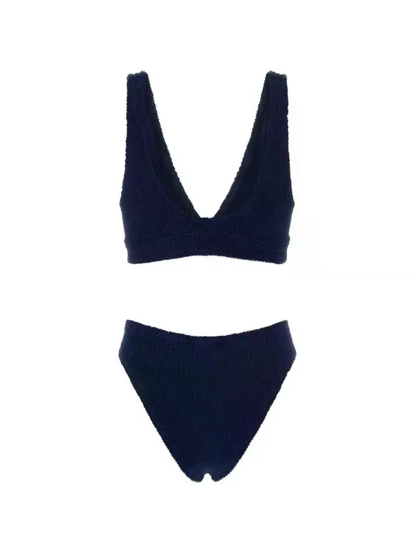 Hunza G Angel Crinkle-effect Bikini - Blue