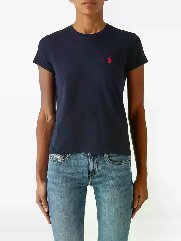 Polo Ralph Lauren Logo Embroidered T-shirt - Blue