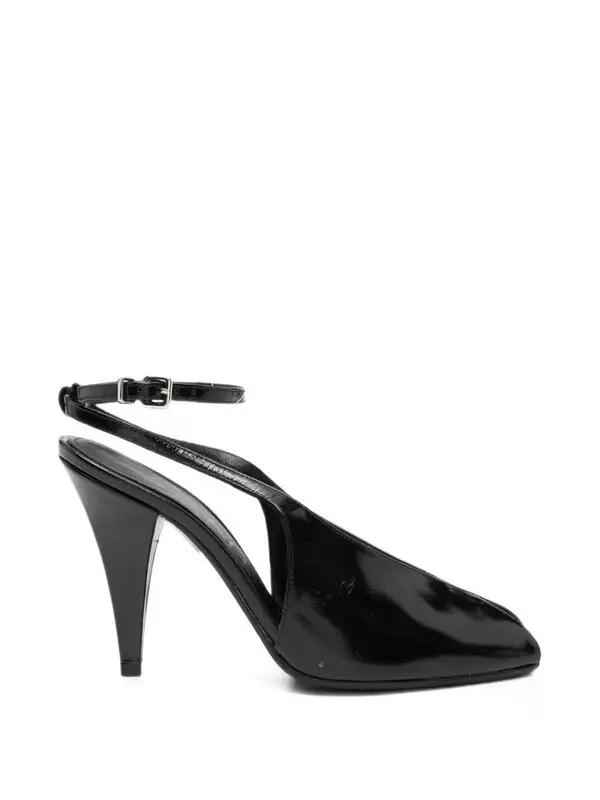 CHANTAL Buckle-fastening Leather Sandals - Black