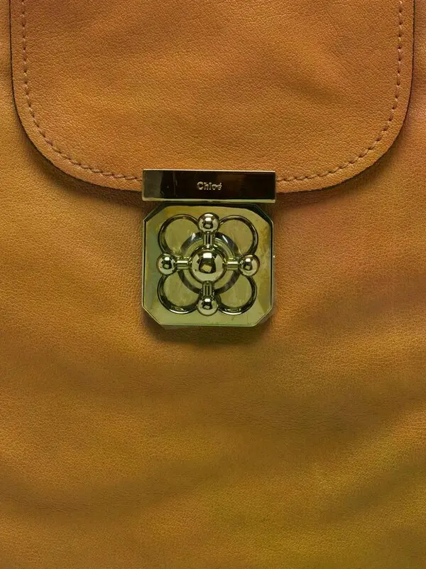 Chloé Elsie Turn-lock Satchel Bag - Brown