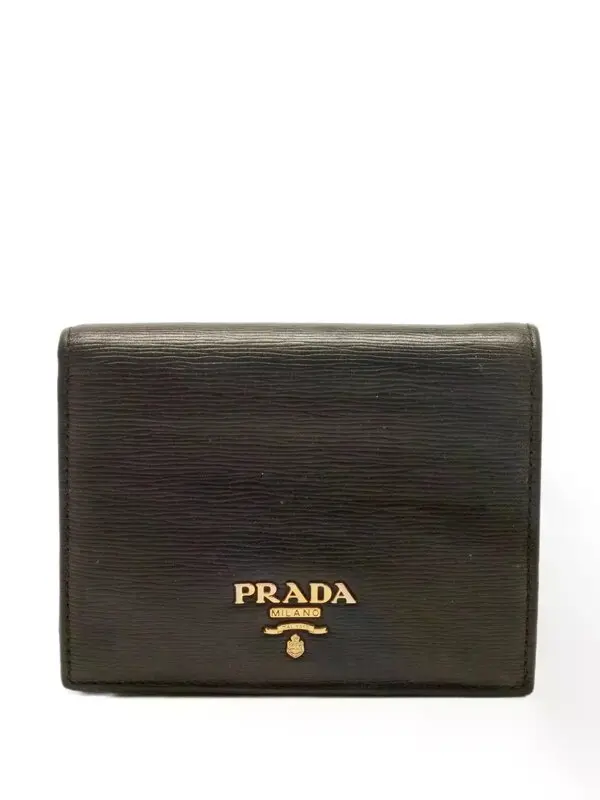 Prada Vitello Move Bi-fold Wallet - Black