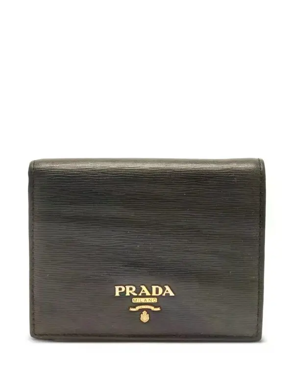 Prada Vitello Move Bi-fold Wallet - Black