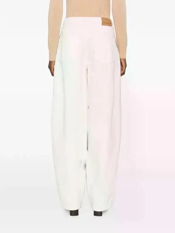 ERMANNO FIRENZE Logo Patch Wide-leg Jeans