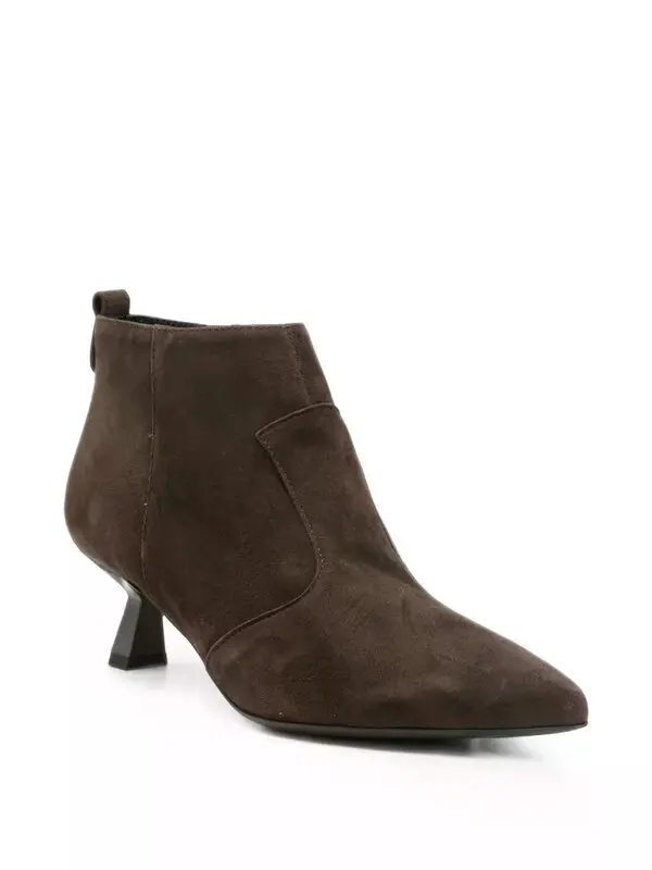 NEROGIARDINI Pointed-toe Suede Ankle Boots