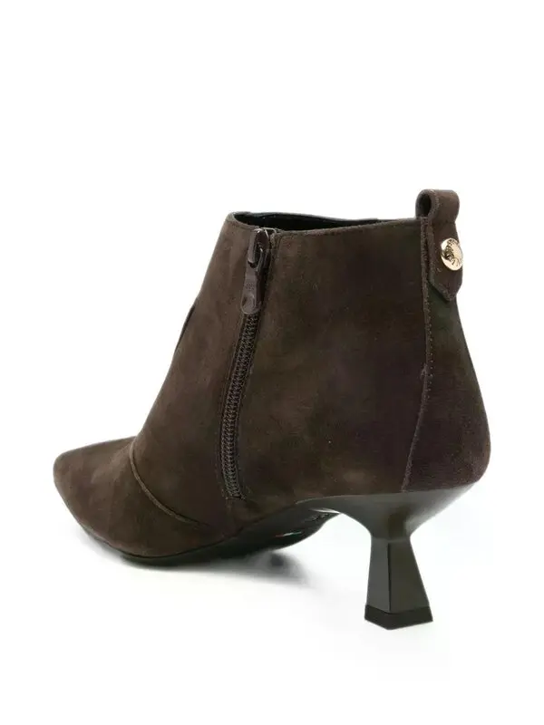 NEROGIARDINI Pointed-toe Suede Ankle Boots