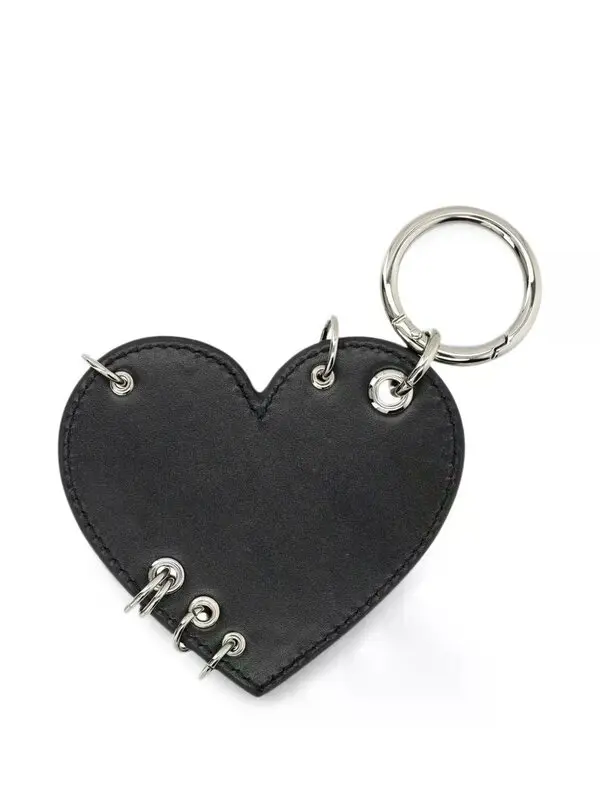 JUSTINE CLENQUET Heart-shaped Pierced Keychain - Black