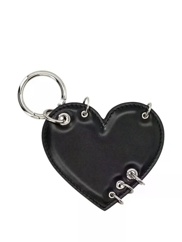 JUSTINE CLENQUET Heart-shaped Pierced Keychain - Black