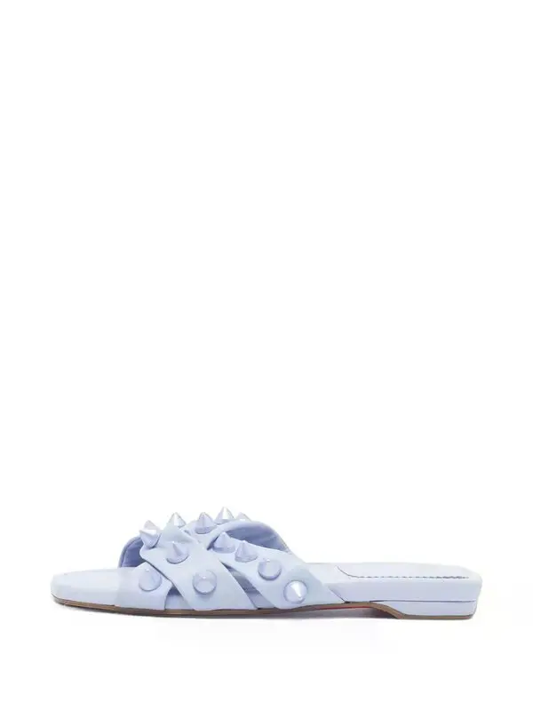 CHRISTIAN LOUBOUTIN Miss Spika Leather Sandals - Blue