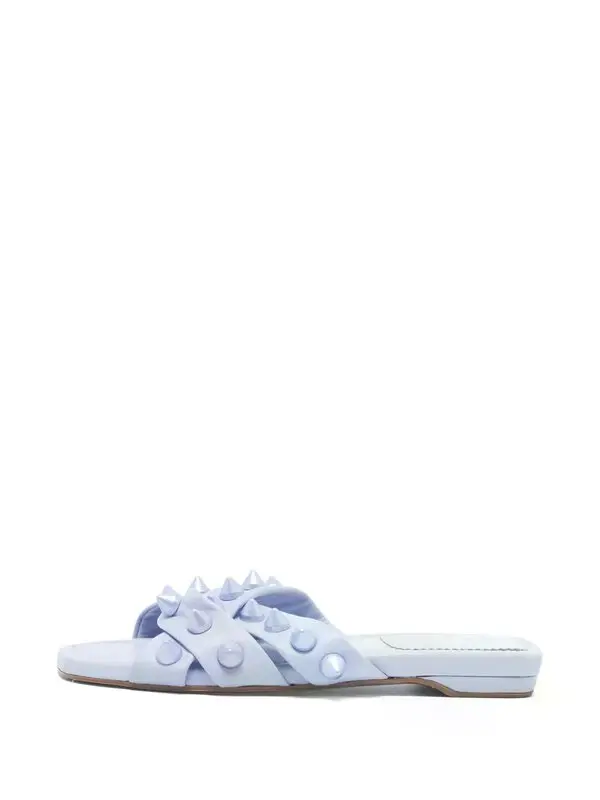 CHRISTIAN LOUBOUTIN Miss Spika Leather Sandals - Blue